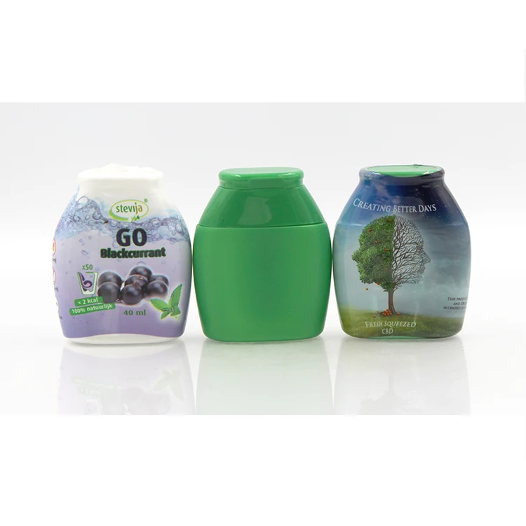 Custom 2oz 50ml 60ml Plastic Squeeze Bottle With Flip Top Cap - Buy ...