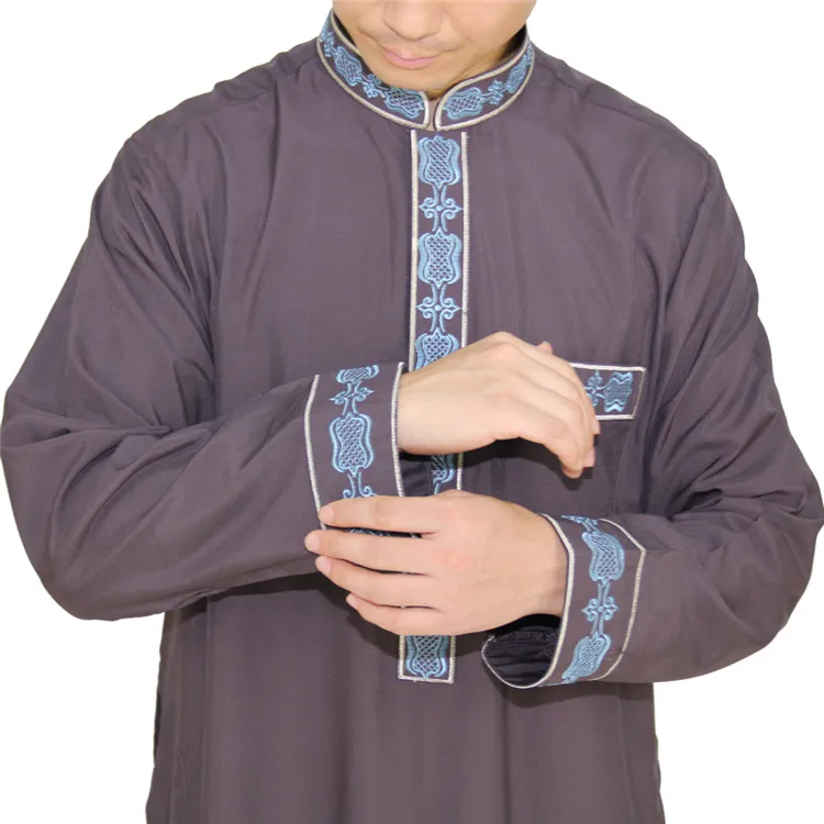 Wholesale Embroidery Muslim Men Abaya Clothing Online