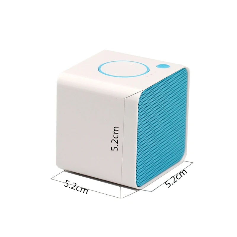 Mini Size Fashionable Square Light Weight Qi Wireless Charging Speaker ...