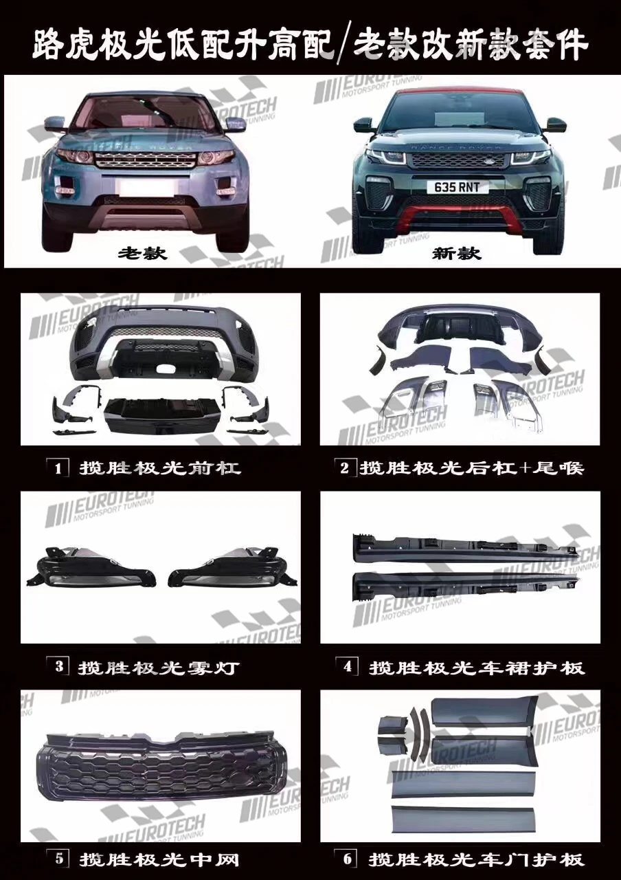 2020y Facelift Dynamic Body Kit Front Rear Bumper Fitting For Range ...
