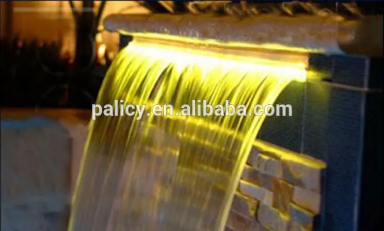 Garden Stainless Steel Water Fall With Rgb Multi Colour Led Light - Buy ...
