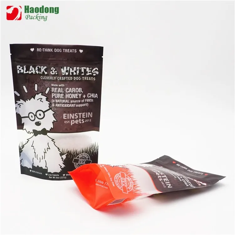 Dog Sachet Ziplock Custom Printed Treat Pouch Plastic Pet Food ...