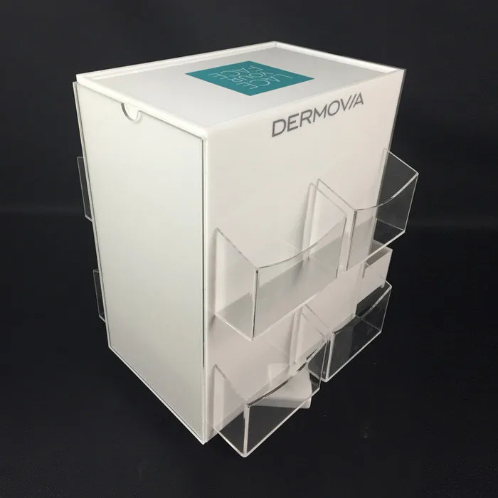 Custom Cosmetic Display Holder Acrylic Counter Facial Mask Display ...