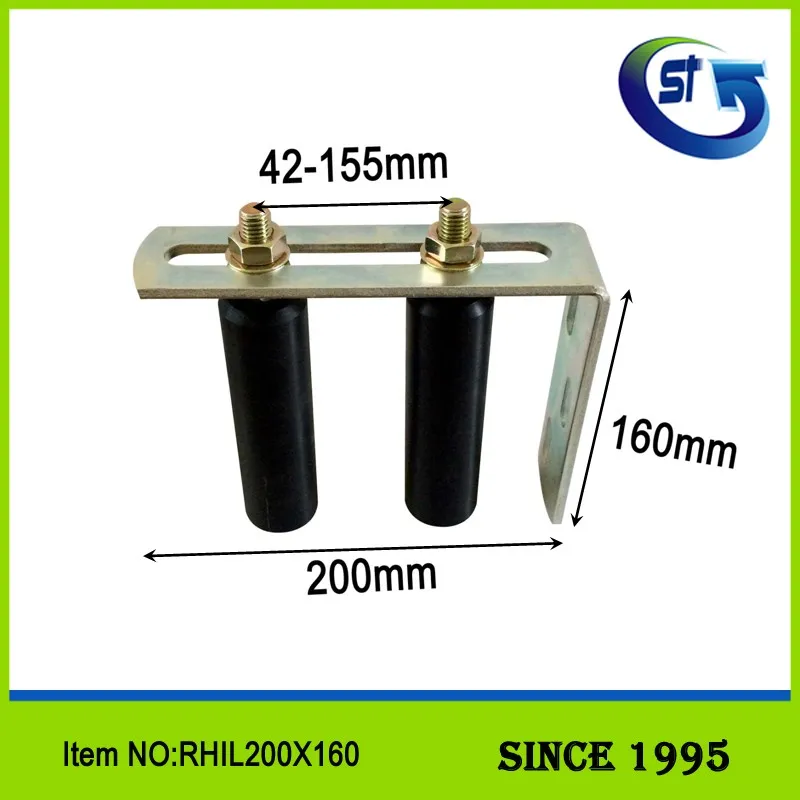 Top Guides Sliding Door Nylon Roller Holder - 2 Guide Rollers RHL