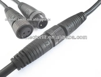 2 Wire Watertight Male Cable And Female Cable M12 2 Pole Molded ...