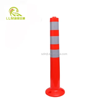 Rubber Material Traffic Warning Plastic Road Safety Pole - Buy Road ...