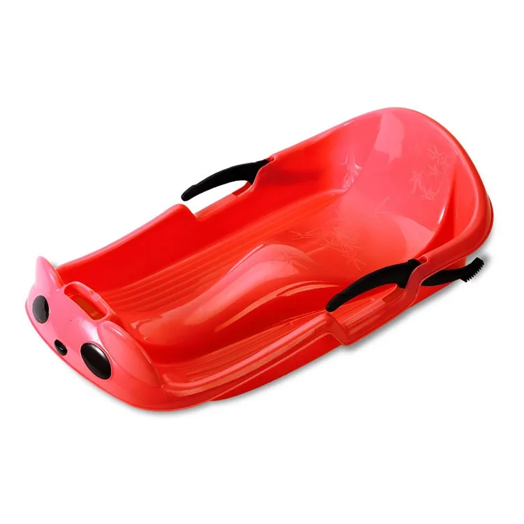 Plastic Red Plastic Snow Sleds Ski For Kids - Buy Red Plastic Snow ...