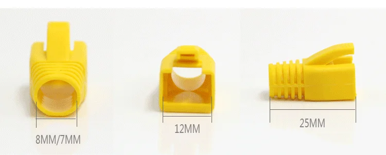 RJ45 Cat7 Connector Rubber Boots - High Quality Modular Plugs
