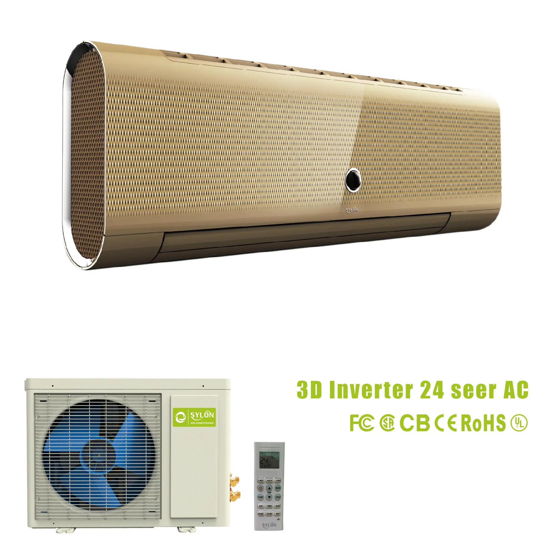 Colorful Curve Design Comfortable Sleep Modes Heat Cooling Home Ac ...