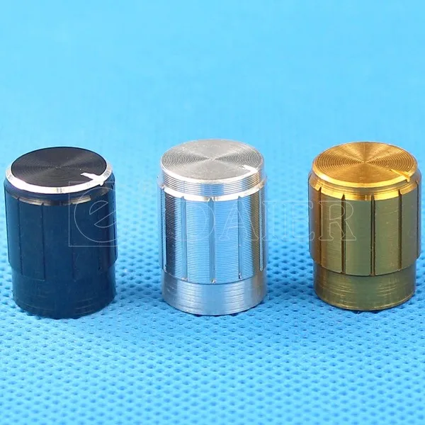 17x17mm 18t Aluminum Alloy Potentiometer Volume Control Gold Knob - Buy ...