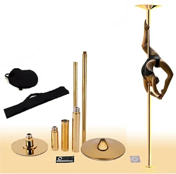 9' Ft 45mm Gold Dance Pole Professional Spin Pole For Stripper Exotic ...