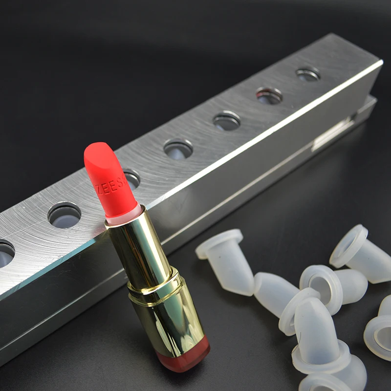 Moon Drop Tip Shape Aluminum Lipstick Filling Mould 12 Cavity 12.1mm ...