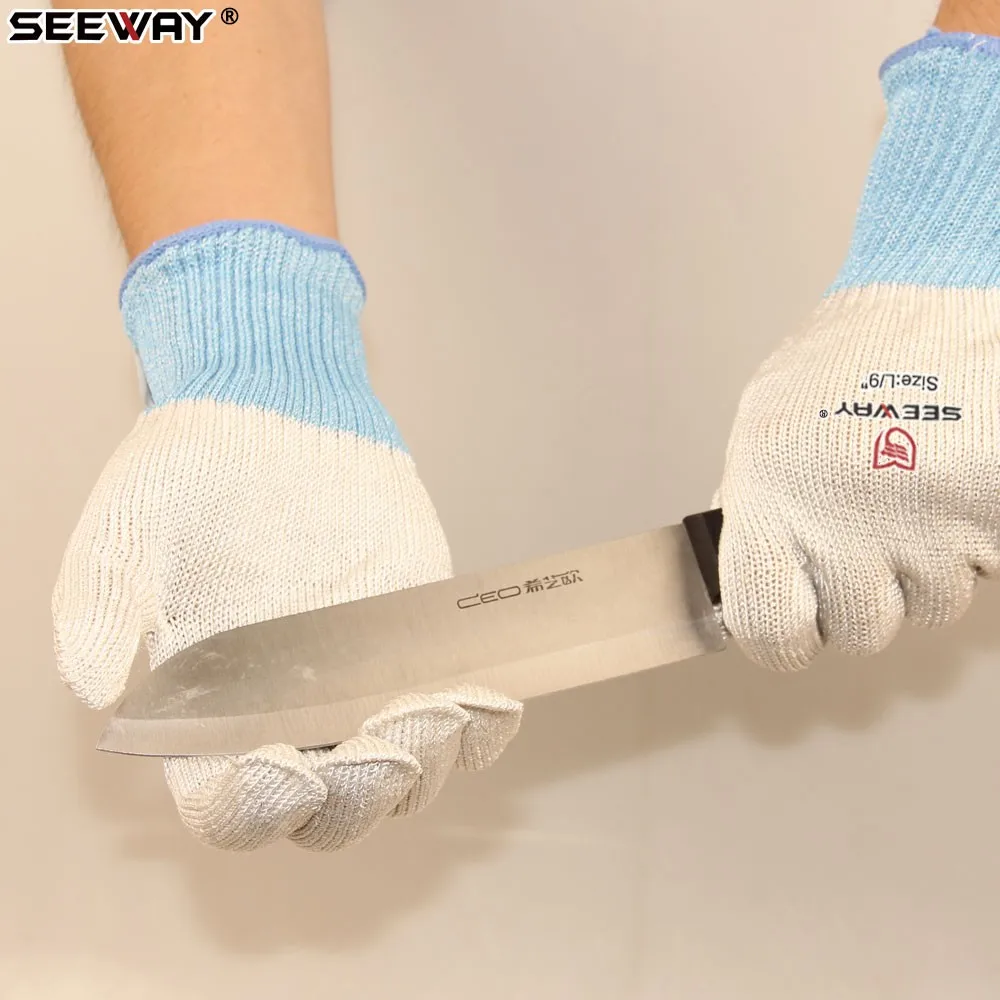 Seeway Fda Approved Food Grade Level 5 Safety Cut Protection Gloves For ...