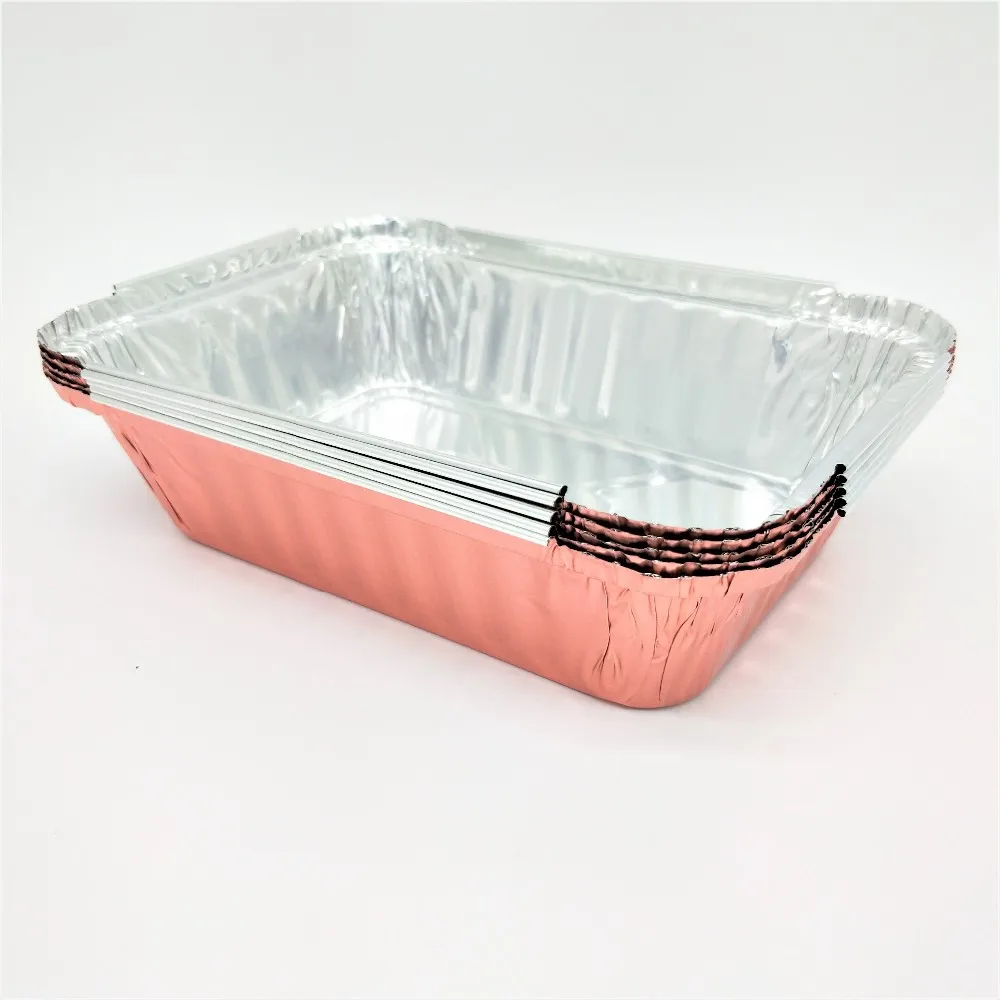 Heavy Duty Food Packaging With Lid Aluminium Foil Containers Casserole ...