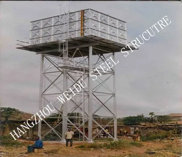 Steel Structure Elevated Water Tank Tower Or Metal Panel Type Tank ...