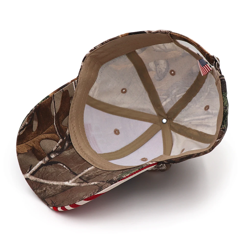 High Quality American Flag Tactical Realtree Camo Baseball Cap Trump ...
