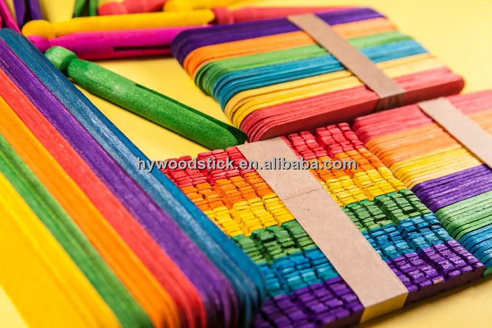 Bright-coloured Diy Wooden Stick With Non-toxic - Buy Factory Price ...