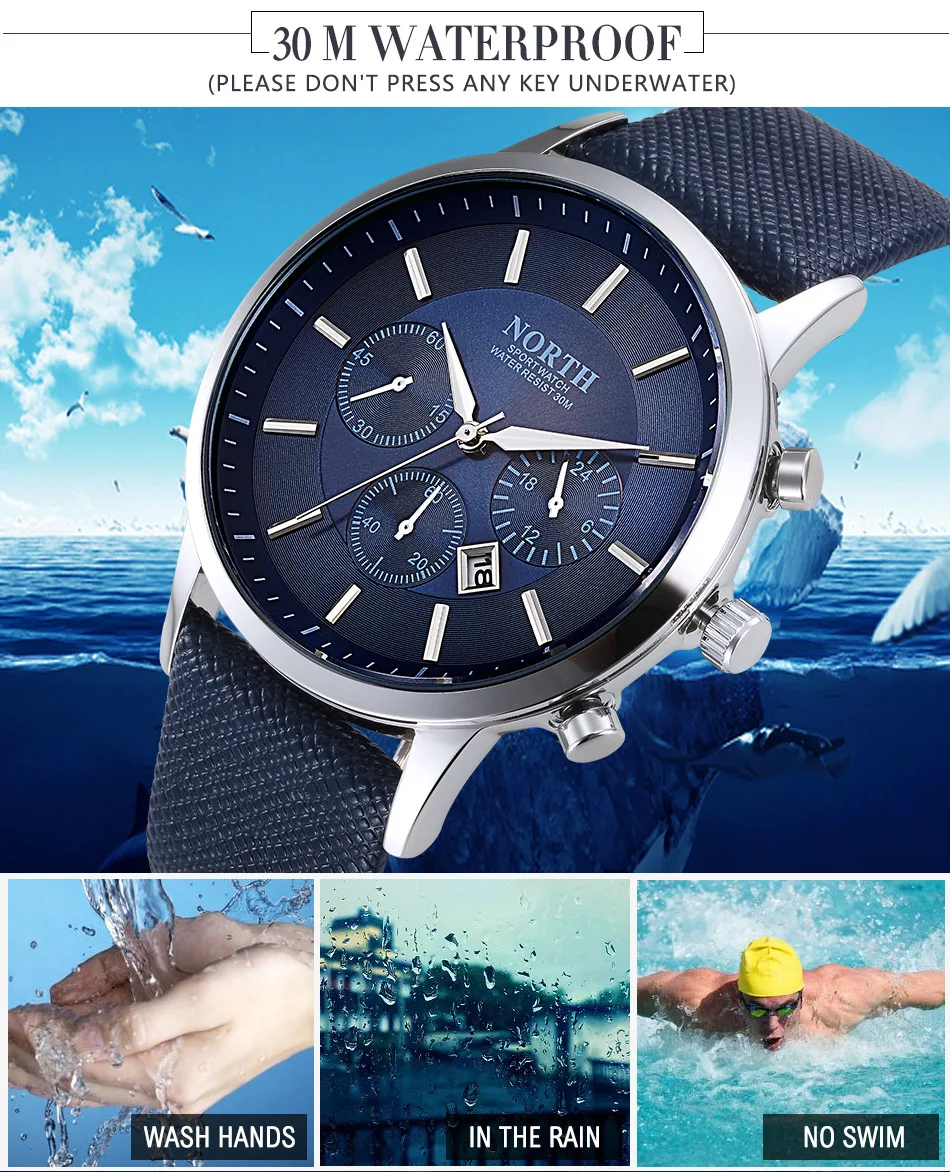 Shop Our New Mens Watches from NORTH 6009 Brand Luxury