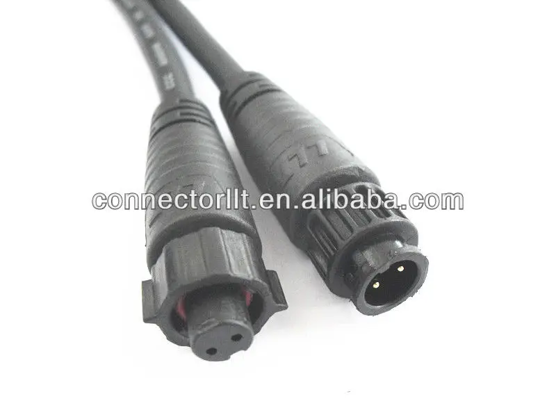 Llt M10 Molded With Cable Ip65 2 Pin Male Female M10 Connector - Buy ...