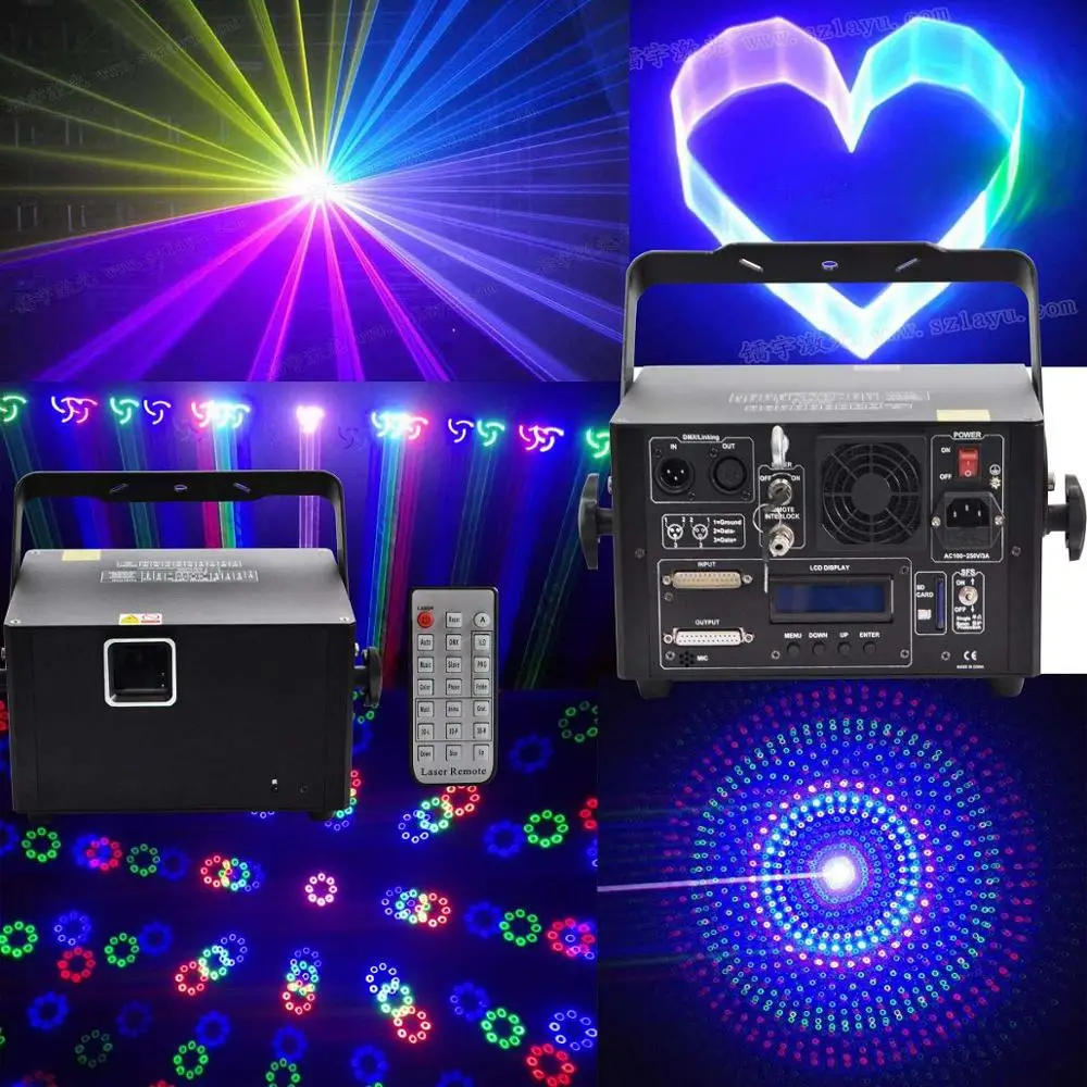 AU serie 5 in 1 effetto 3d rgb laser dj della luce/della discoteca 3d ...