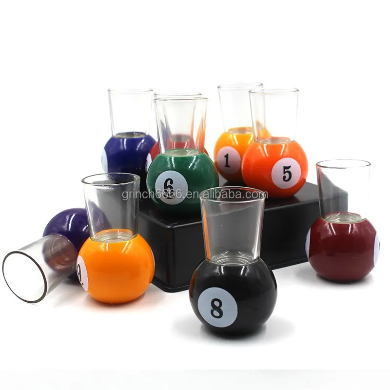 9 Shot Pool Drinking Glass Game Set - Sustainable Fun