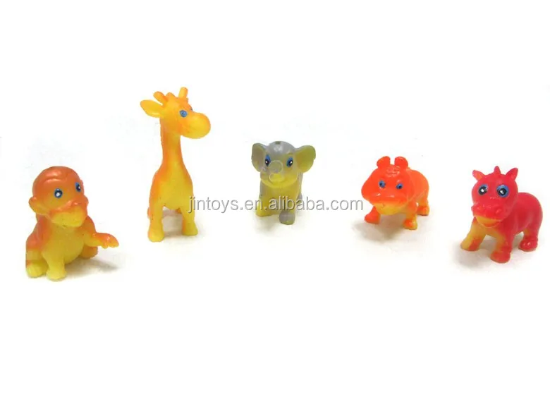 Cartoon Plastic Wild Animal Toy Set Monkeys,Giraffes,Elephants,Tigers ...