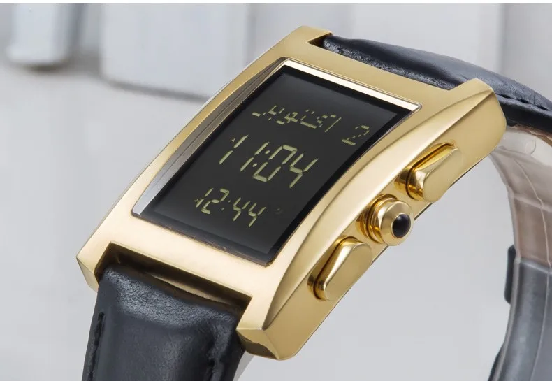 Muslim Azan Prayer Times Arabic Hijri Calender Genuine Leather Belt ...