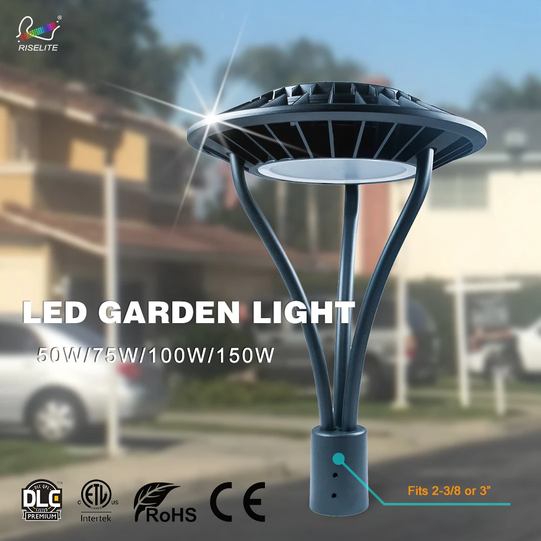 Etl Dlc Approved Led Park Pole Light Garden Lighting 75w 100w 150w Post ...