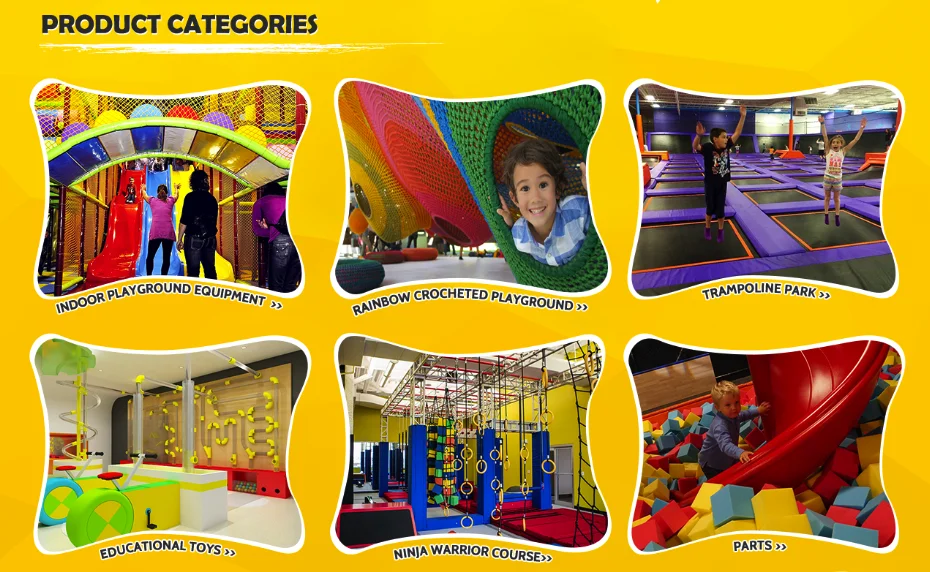 Customized ASTM Standard Electric Hexagonal Trampoline Park Jump ...