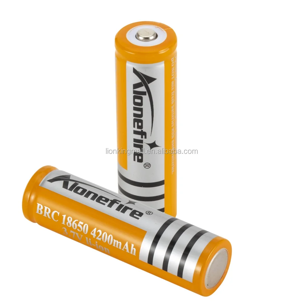 Alonefire 18650 High Performance Rechargeable Battery 3.7v-4.2v 4200mah ...