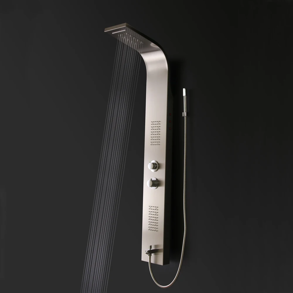 High Quality Bathroom 304 Stainless Steel Wall Mounted Shower Panel ...