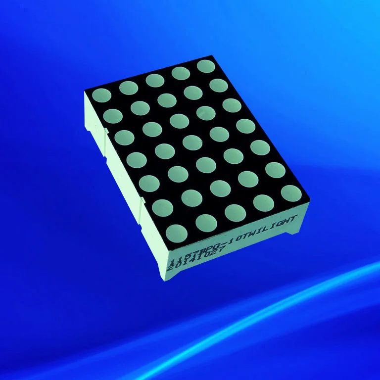 Dip Type White Led Dot Matrix 5x7 Dot Array 3mm - Buy White Led Dot ...