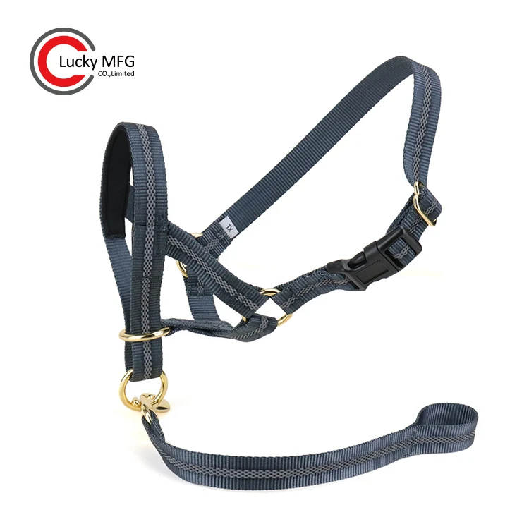 Reflective Nylon Adjustable Custom Dog Muzzle Harnesses Quick Release ...