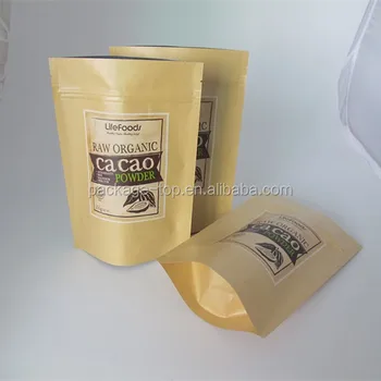 Stand Up Packaging For Cocoa Powder Bag/kraft Pouch - Buy Stand Up ...