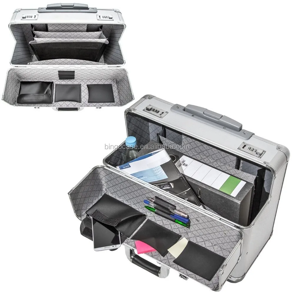 Aluminum Pilot Trolley Case With Wheels - Buy Aluminum Pilot Case,Pilot ...