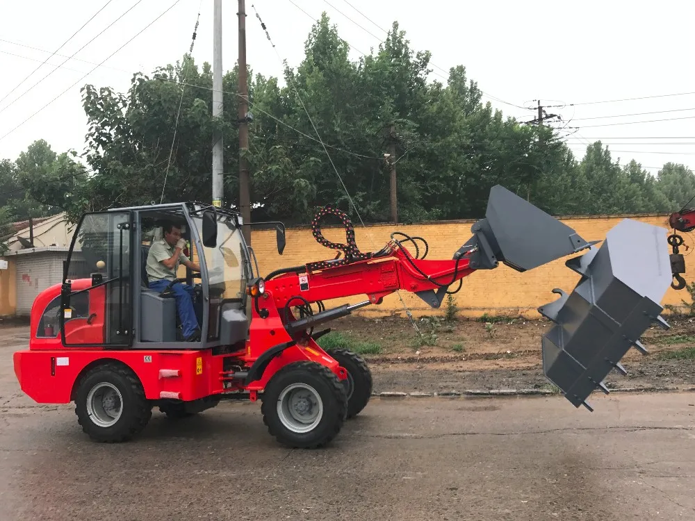 Hy-1500 Telescopic Boom Wheel Loader With Ce Certification And 4 In 1 ...