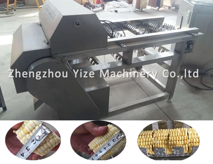 Corn Cob Cutter Machine - Efficient Sweet Corn Section Cutting