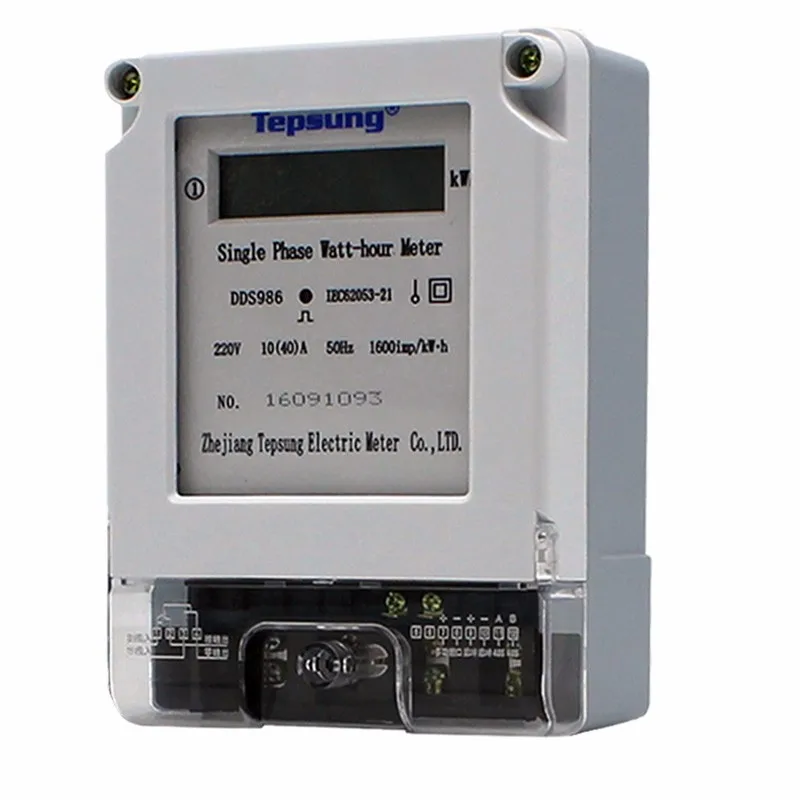 DDS986 Single Phase Digital Kilowatt Hour Meter - Smart Electric Meter