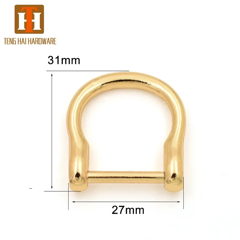 Metal Open Screw Removable D Ring For Purse Strap - Buy D Ring For Bag ...