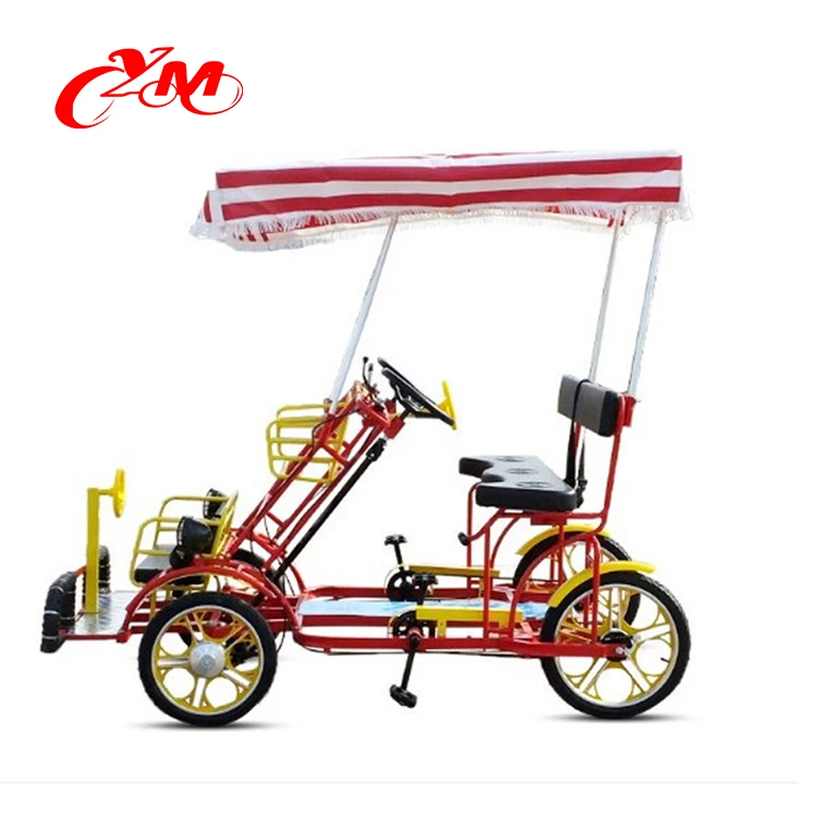 2 Person Quad Surrey Bike/tandem Bike Aluminum Frame/quadricycle Surrey ...