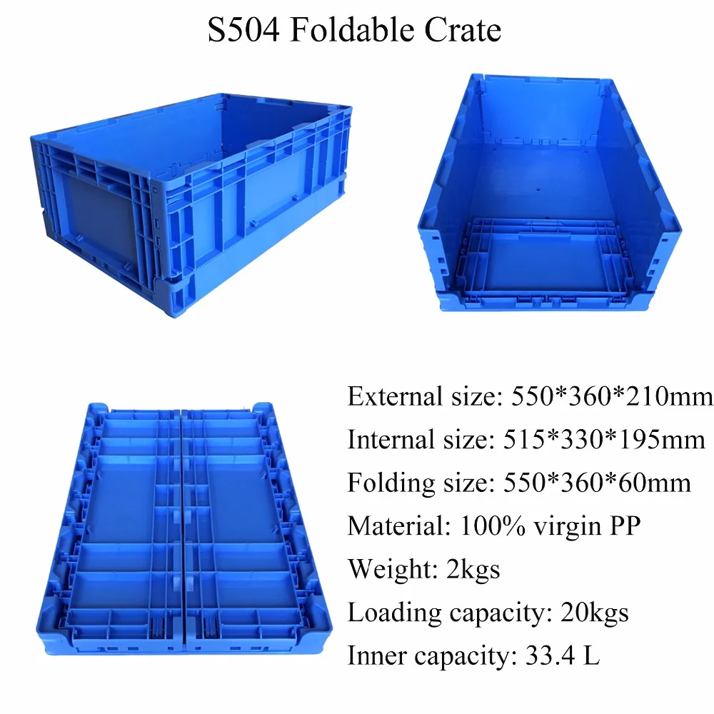 JOIN Heavy Duty Stack able Plastic Turnover Moving Crates Faltbarer ...