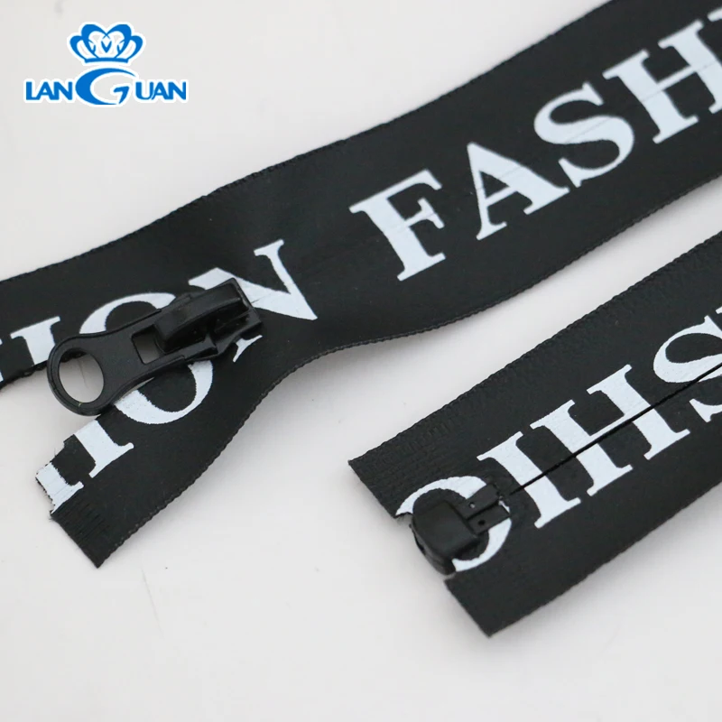 Printed Nylon Waterproof Zipper With Customized Printing Zipper - Buy ...