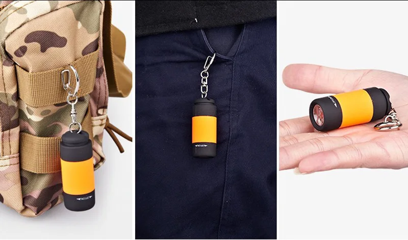 Colorful Promotional Gift Flashlight Key Ring Led Torch Usb ...