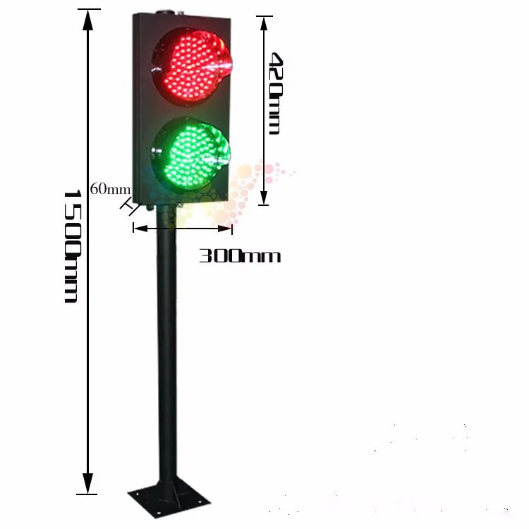 Red Green Lamps With Pole Mini 200mm Traffic Signal Light - Buy Led ...