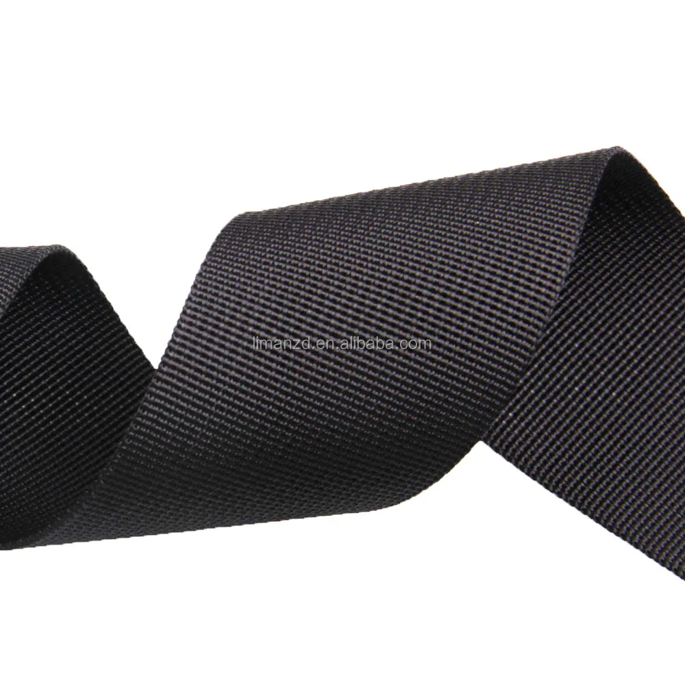 3 Inch Black Stripe Woven Nylon Webbing - Buy 1.25 Inch Nylon Webbing ...