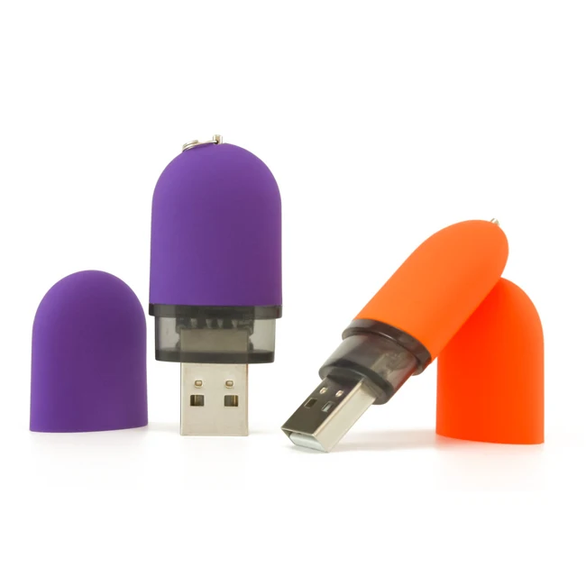 Plastic Capsule USB Flash Pen Drive 8GB Memory Custom Logo