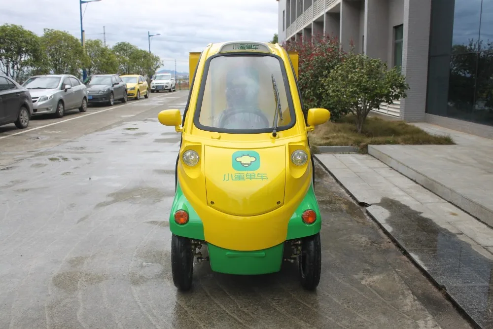 Cheap One Person Electric Min Car With Box For Goods Delivery - Buy ...