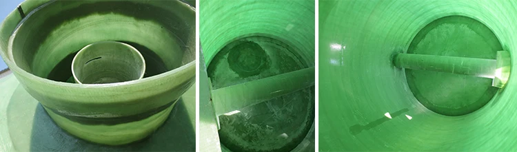 Fiberglass Portable Wastewater Treatment Sewage Clarifier Frp Septic ...