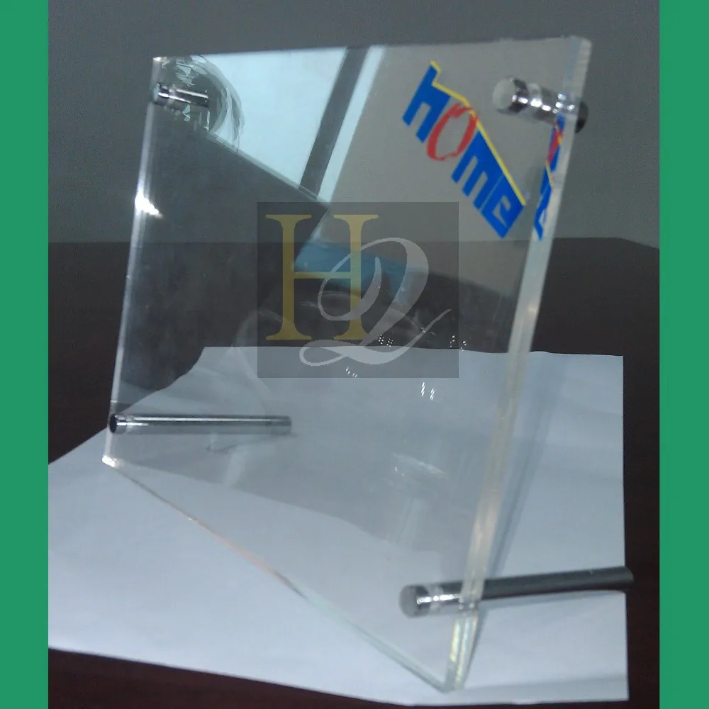 Acrylic Photo Frame with Screw Foot - Eco-Friendly Display