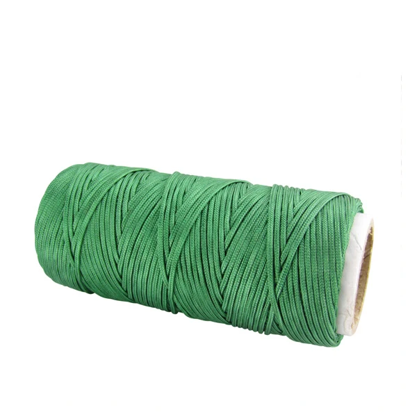3mm Solid Braided Green Nylon Rope - 8 Strands - Strong & Smooth
